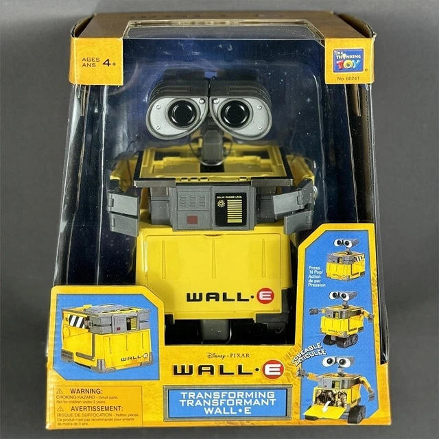 NEW DISNEY PIXAR Wall-e Thinkway Toy Transformation Wall-e Robot Toy ...