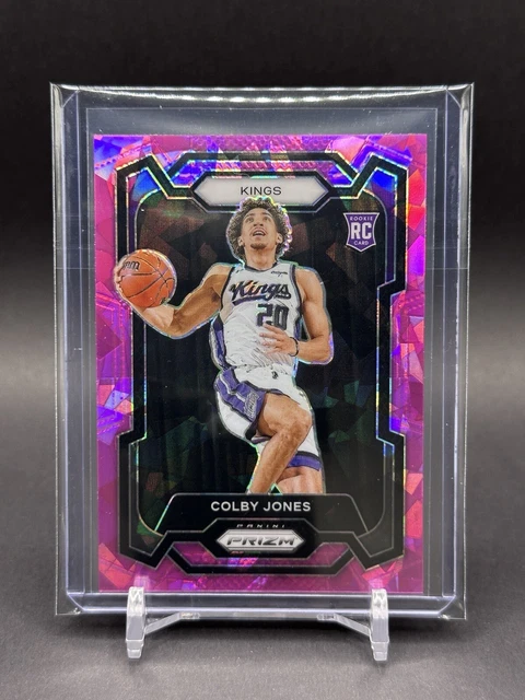 2023-24 PANINI PRIZM - Colby Jones glace rose #160 Sacramento Kings EUR ...