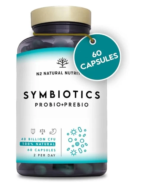 N2 NATURAL NUTRITION Symbiotics Probio + Prebio 150 Billion CFU: 60 ...