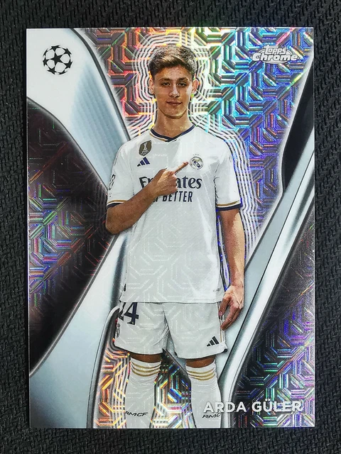 2023-24 TOPPS CHROME UEFA Club Competitions ARDA GULER Mojo Case Hit ...