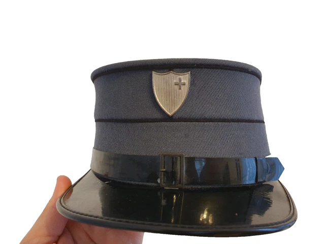 VINTAGE SWISS POLICE cap, Obsolete police hat, Collectors Item £35.90 ...