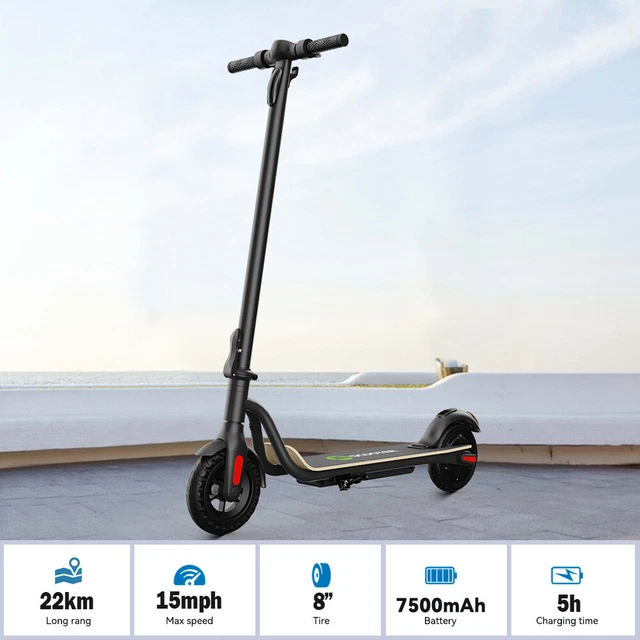 36V ADULT ELECTRIC Scooter Long-Range City Commuter Folding Kick Push E ...