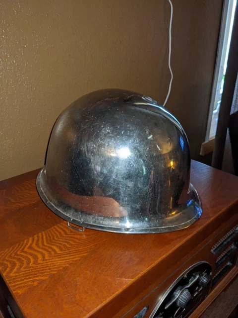 ORIGINAL US MILITARY Issue Chrome M1 Swivel Bale Parade Helmet C2 $57. ...