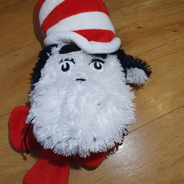 DR SEUSS CAT In The Hat Hand Puppet Head Face Plush Toy Teddy £9.99 ...