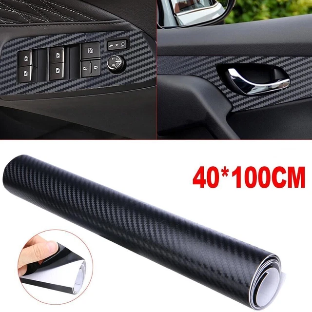 3D CAR INTERIOR Carbon Fiber Vinyl Wrap DIY Sticker Dashboard Trim ...