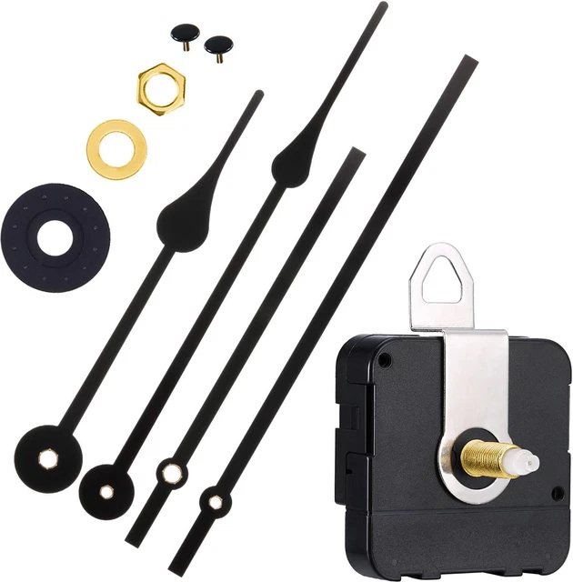CLOCK MOVEMENT MECHANISM High Torque Long Shaft Clock Replacement Wall ...