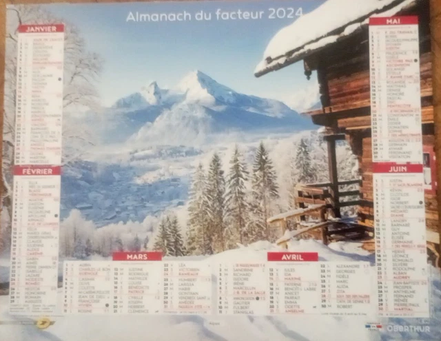 CALENDRIER LA POSTE 2024, Almanach du facteur EUR 16,00 - PicClick FR