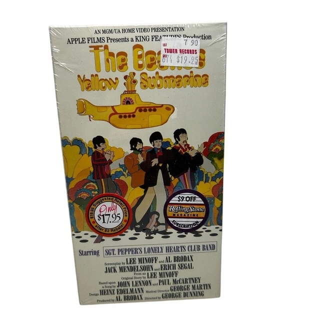 THE BEATLES YELLOW Submarine movie VHS Tape New SEALED MGM/UA £29.58 ...