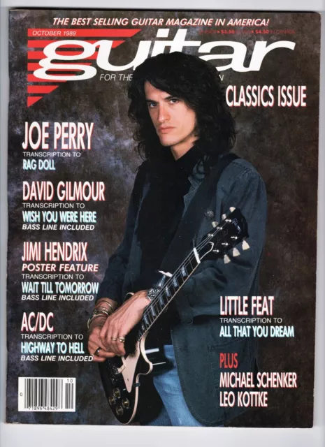 GUITAR FOR THE Practicing Musician October 1989 Joe Perry Cover NO ...