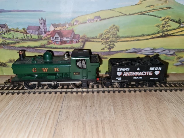 Hornby Model Railways Oo Gauge Pannier Tank Locomotive 8751 And Coal Truck £1499 Picclick Uk