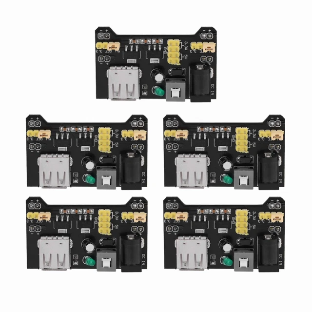 5PCS 5V/3.3V BREADBOARD Power Supply Module 5V Power Supply DIY ...