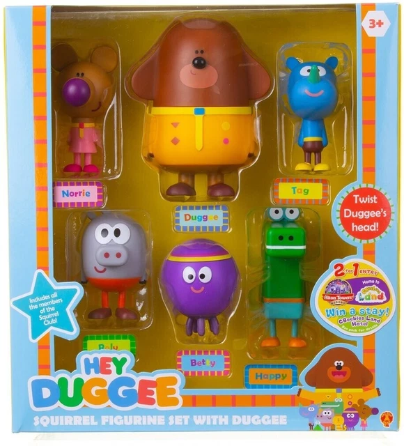 HEY DUGGEE TOY figure set includes Duggee and his squirrels Cbeebies ...