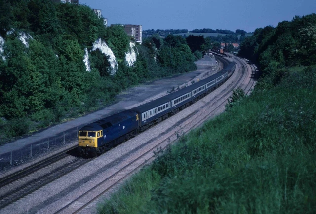 35MM SLIDE BR British Rail Diesel Loco Class 47 47523 pangbourne ...
