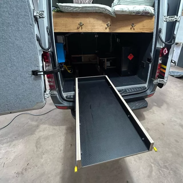 CAMPERVAN CONVERSION MTB Van Garage Pull Out Storage Tray Drawer for ...