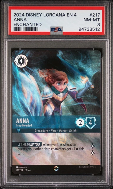 DISNEY LORCANA EN 4-Ursula's Return Enchanted Anna 217/204 - True ...