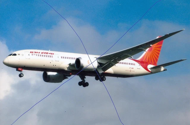 CIVIL AIRCRAFT PHOTO Air India Plane Photograh Boeing 787 Picture Vt ...