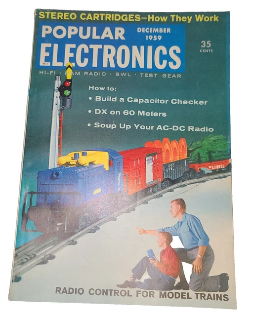POPULAR ELECTRONICS DEC 1959 Build / Capacitor Checker / Dx on 60 ...