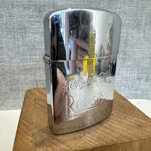 VINTAGE RONSON CIGARETTE Lighter 'A British Classic' The Worlds ...