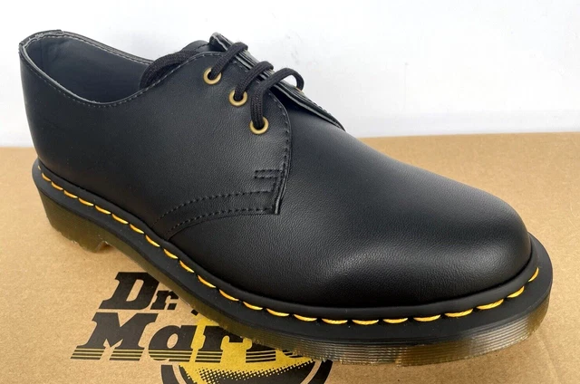 DR. MARTENS BLACK 1461 Felix Vegan Oxford Shoes Size Uk 6 Eu 39 £79.00 - PicClick UK
