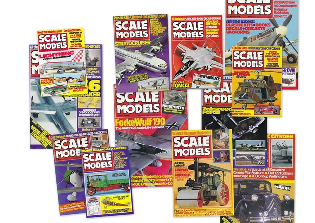 SCALE MODELS MAGAZINE inc. Model Cars (MAP) Vol 12 1981 (12 issues) £4. ...