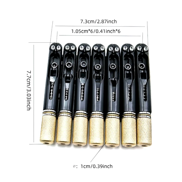 HEADLESS ELECTRIC GUITAR Bridge Kit Easy to Install Replacement for 7 ...