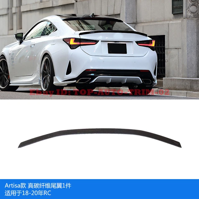 DRY CARBON FIBER Rear Trunk Spoiler Wing For Lexus RC F-Sport RC300/350 ...