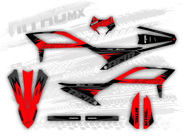 GRAPHICS KIT FITS Beta RR 4T 125 LC 125LC 2021 2022 2023 2024 Decals ...