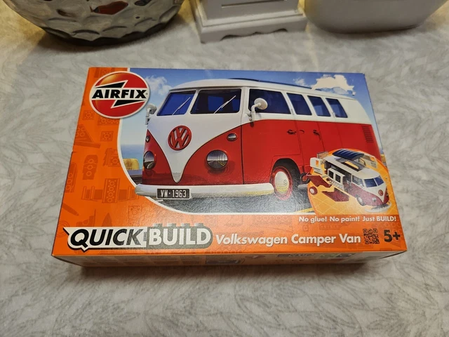 VW VOLKSWAGEN CAMPER Van Oldtimer Bus Quick-Build Plastikbausatz *NEU ...