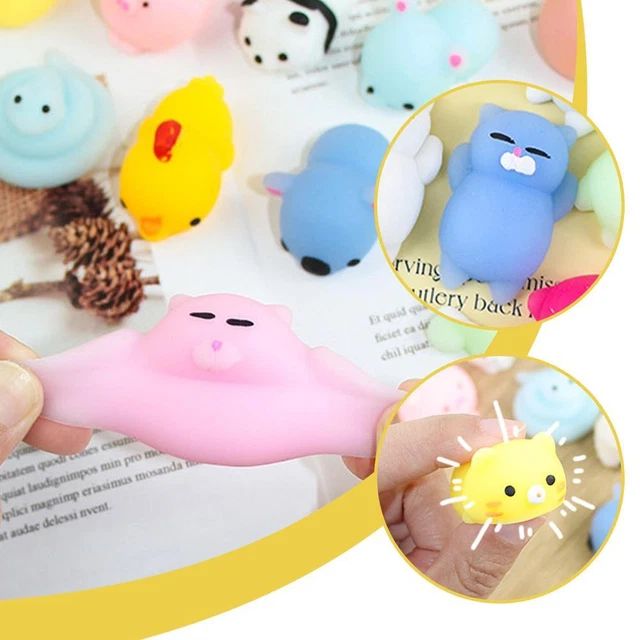 1X TOYS SQUISHIES Kawaii Fidget Soft Squeeze Cartoon Cat Animals A6Q7 ...