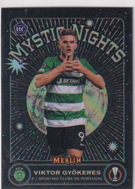 TOPPS MERLIN CAMPEONES 2024 N º MN-18 Viktor Gyökeres Rookie Mystic ...