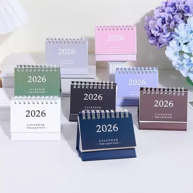 2025 SIMPLE STYLE English Mini Desk Calendar Desktop Display Portable ...