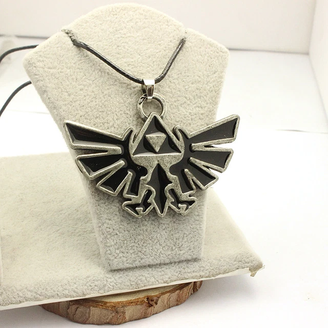 THE LEGEND OF Zelda Link Symbol Logo Bronze Metal Pendant Necklace ...