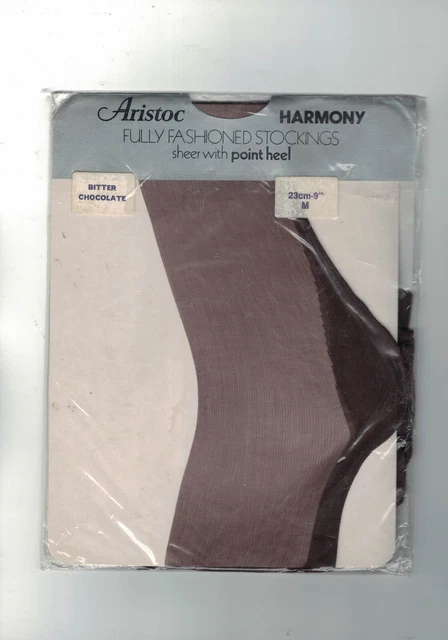 VINTAGE ARISTOC HARMONY Point Fully Fashioned Seamed Stockings Size 9 ...
