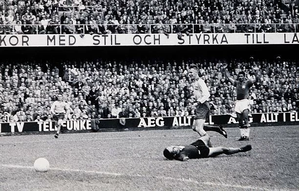 SWEDEN VS BRAZIL During World Cup Final 1958 OLD PHOTO $7.65 - PicClick AU