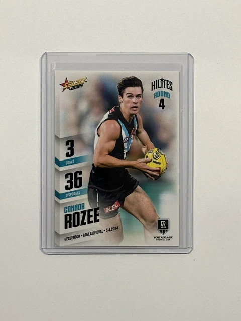 2024 AFL SELECT Hilites Connor Rozee Round 4 Port Adelaide Power 177/ ...