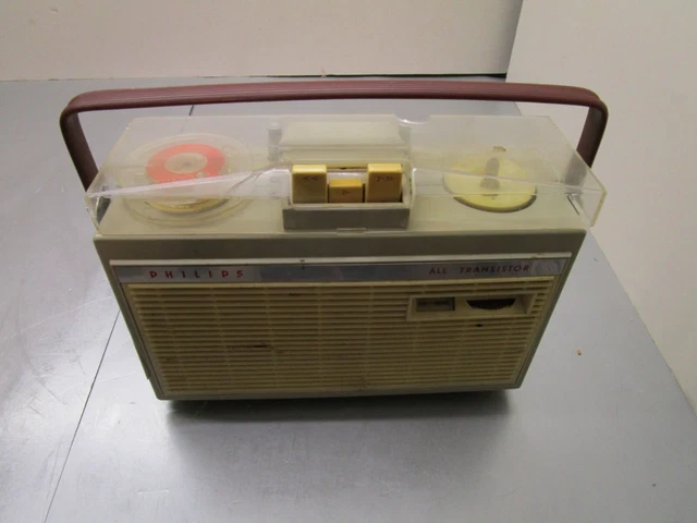 PHILIPS ALL TRANSISTOR Type EL 3585/22 Tonbandgerät 1961/1963 Vintage ...