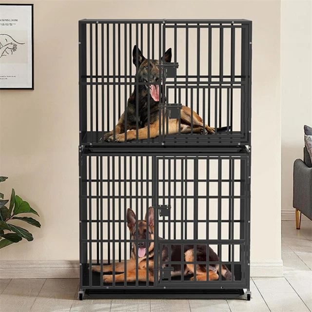 HEAVY DUTY DOG Cage Pet Steel Crate Vet Groomers Commercial Use Kennel ...