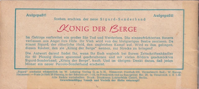 SIGURD 149 ORIGINALE Lehning Piccolo 1. Serie lavanderia EUR 8,30 ...