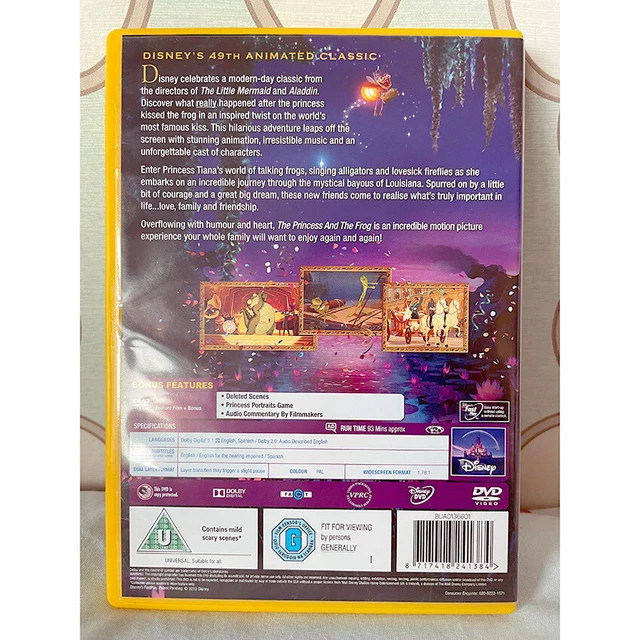 WALT DISNEY DVD 2010 The Princess and The Frog 2009 John Musker Ron ...