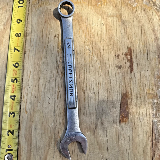 VINTAGE CRAFTSMAN 3/4 Combination Wrench Forged in USA VV-44701 $22.28 ...
