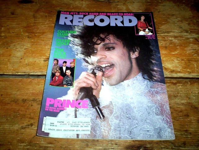 PRINCE RECORD MAGAZINE January 1985 w/JOAN JETT Culture Club FIXX Peter ...