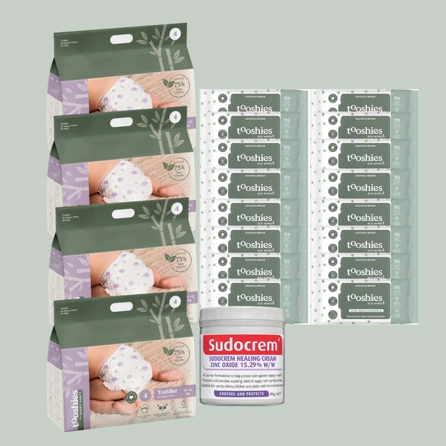 ECO NAPPY PANTS, Size 4 Toddler, 128 Count + Aloe Vera & Chamomile Eco ...