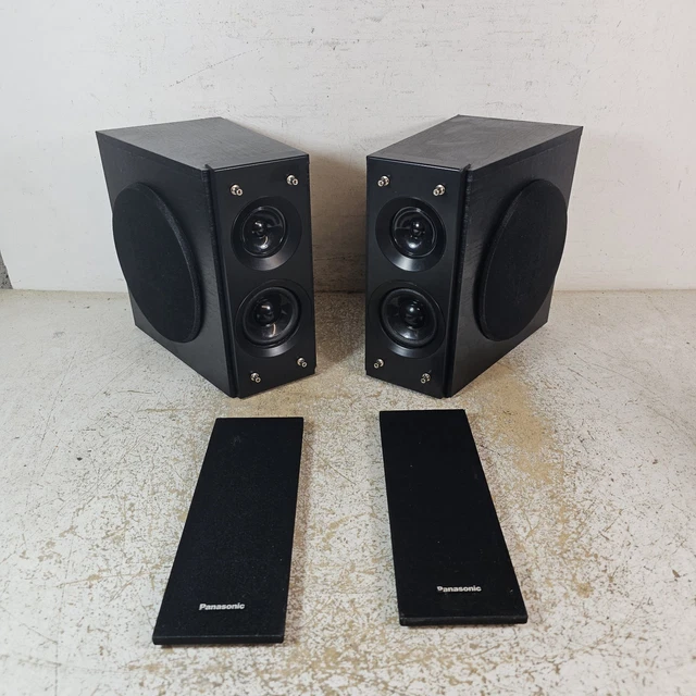 PANASONIC SB-PM27 BOOKSHELF Hi-Fi Stereo 3-way Loud Bi-Wire Speakers ...