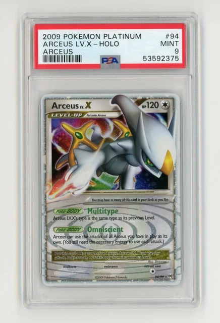 ARCEUS LV. X 94/99 Platinum Arceus Ultra Rare Holo Pokémon - PSA 9 ...
