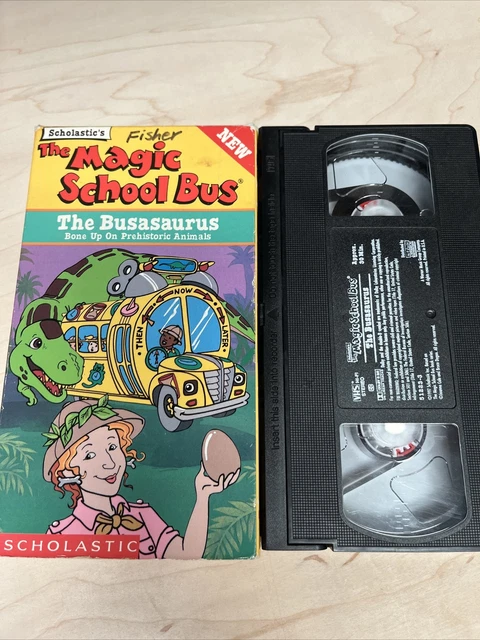 SCHOLASTIC THE MAGIC School Bus Busasaurus VHS Video Tape Kidsvision ...