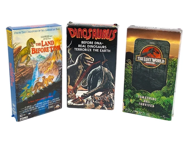 DINOSAUR VHS LOT Jurassic Park, Dinosaurs, & Land Before Time £9.56 ...