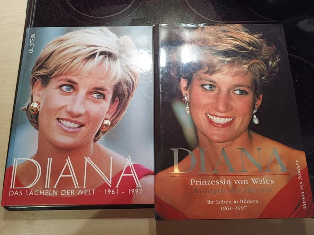 2X DIANA BÜCHER Prinzessin von Wales Leben in Bildern Das Lächeln der Welt Royal EUR 9,99 ...
