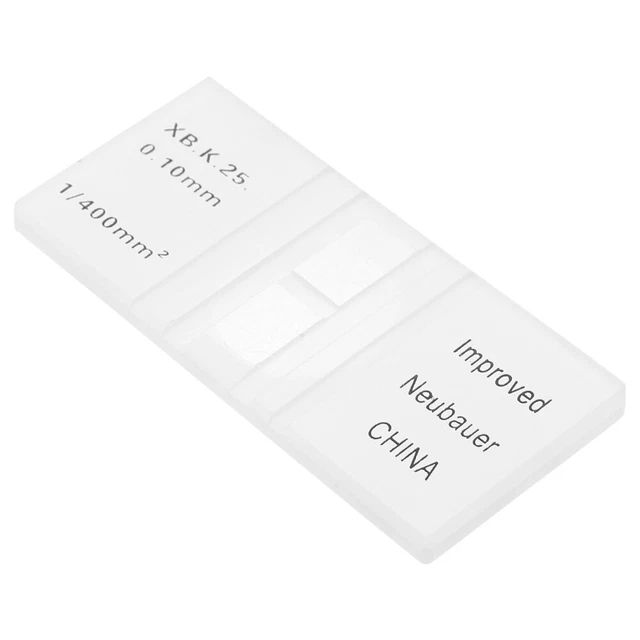 CELL COUNTING CHAMBER Hemocytometer Coverslips Hemocytometer Slide £10. ...