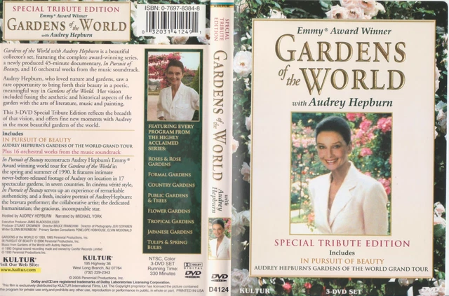 AUDREY HEPBURN GARDENS of the World - SPECIAL TRIBUTE EDITION R2 DVD ...