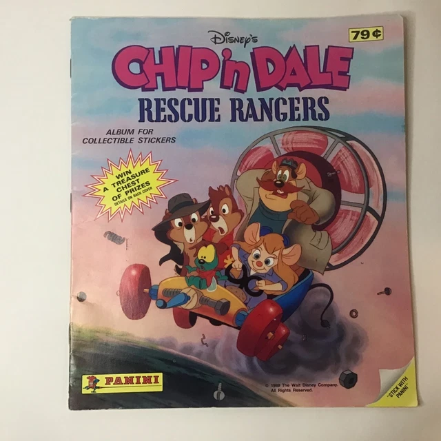 CHIP N DALE Rescue Rangers Sticker Album Panini Collectible Book ...